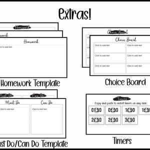 Back to School Classroom Slides | Daily Slides | Teacher Organization ...