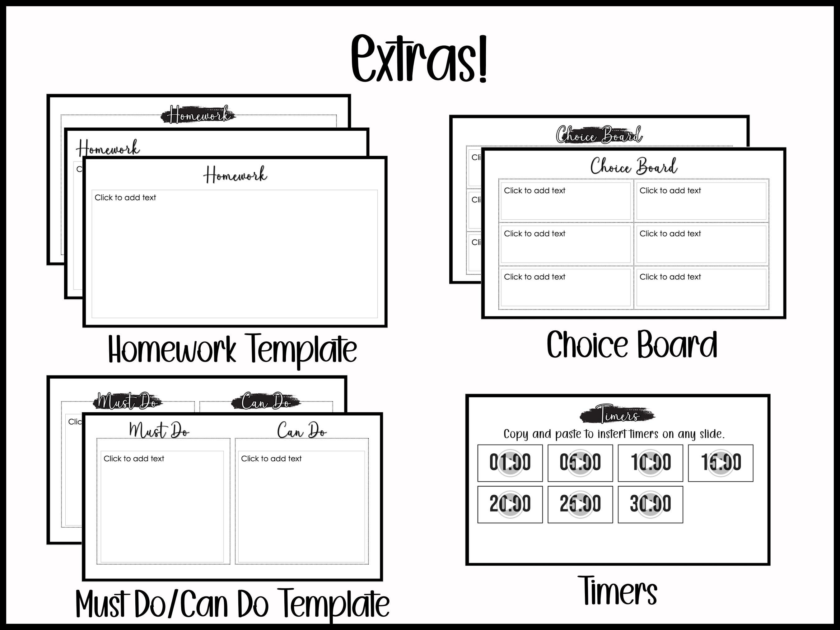 Back to School Classroom Slides | Daily Slides | Teacher Organization ...