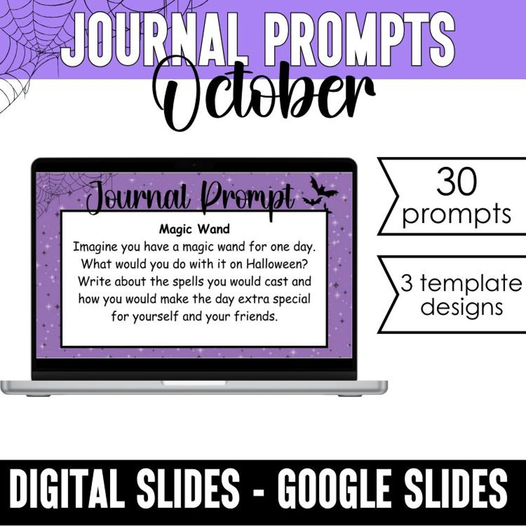 October Journal Prompt, Morning Journal Prompt, Halloween Journal ...