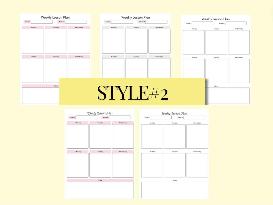 Weekly Lesson Plan Template, Lesson Plan, Teacher Lesson Plan, Weekly ...