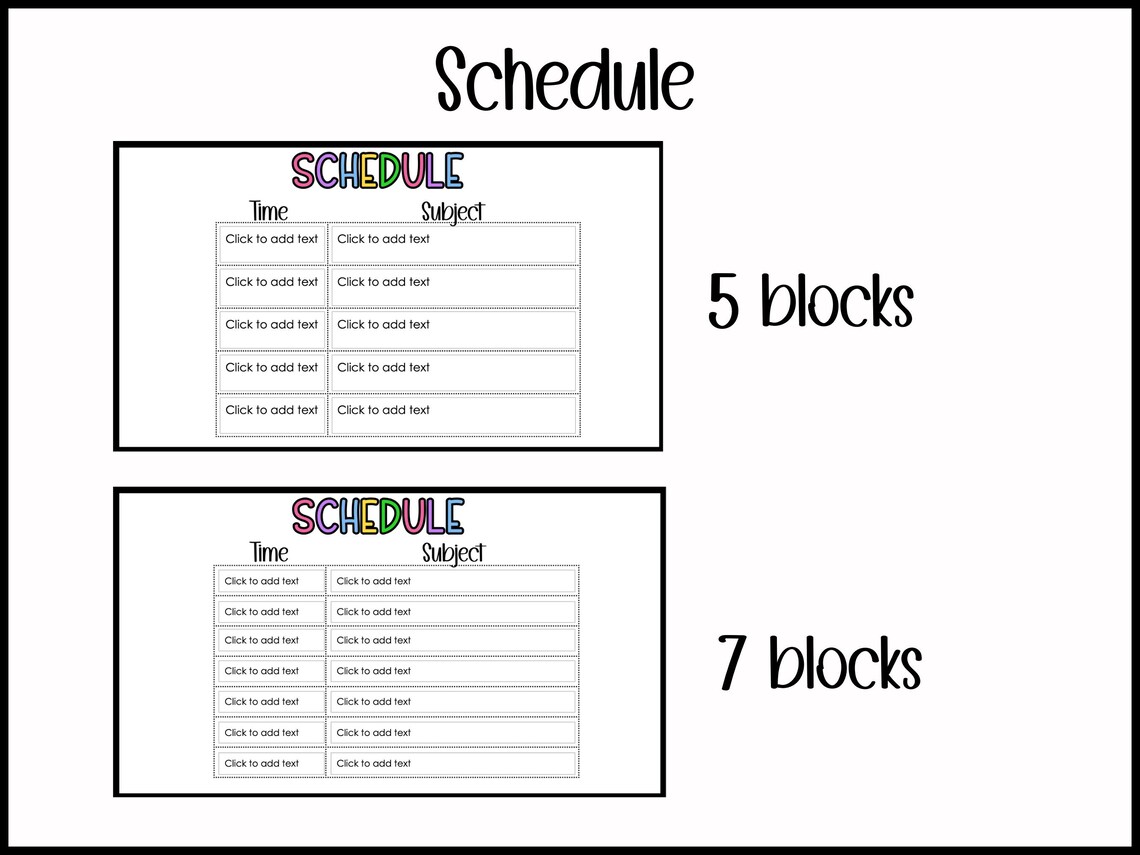 Back to School Classroom Slides | Daily Slides | Teacher Organization ...