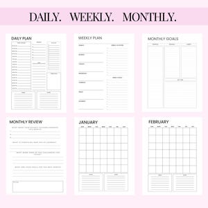 All-in-one Planner, Printable Planner, ADHD Planner, Undated Planner ...