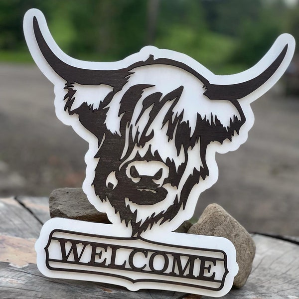 Laser File Highland Cow - Etsy