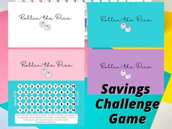 Rollin' the Dice Challenge 10 Sided Dice Savings - Etsy
