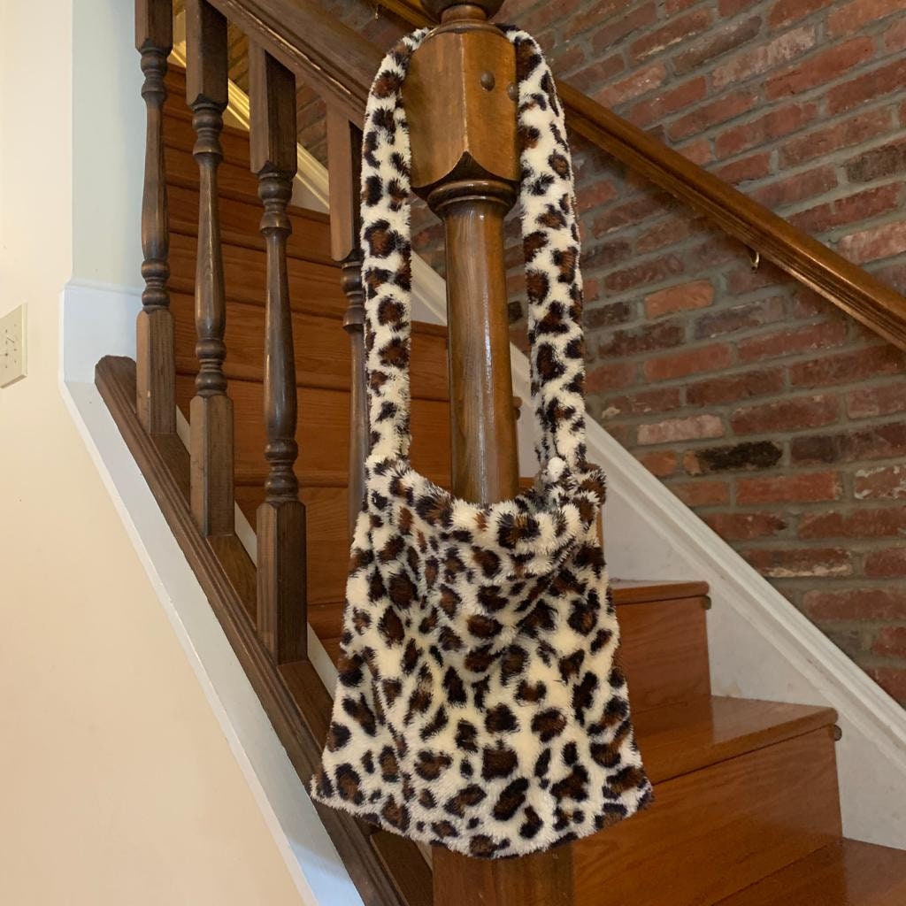 Light Fluffy Cheetah Bag - Etsy