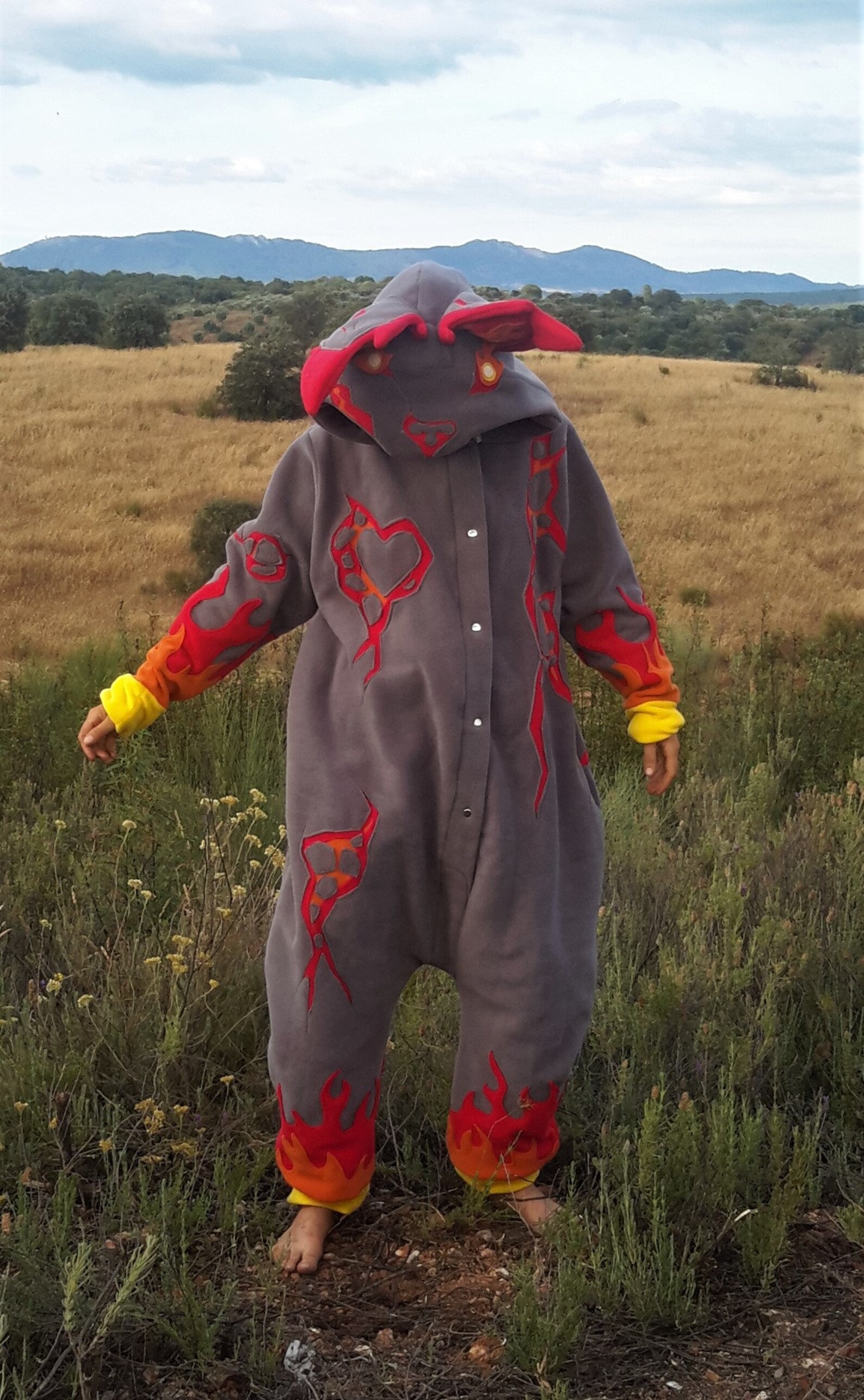 Hellhound Puppy Kigurumi lava dog magma pupper fire doggo | Etsy