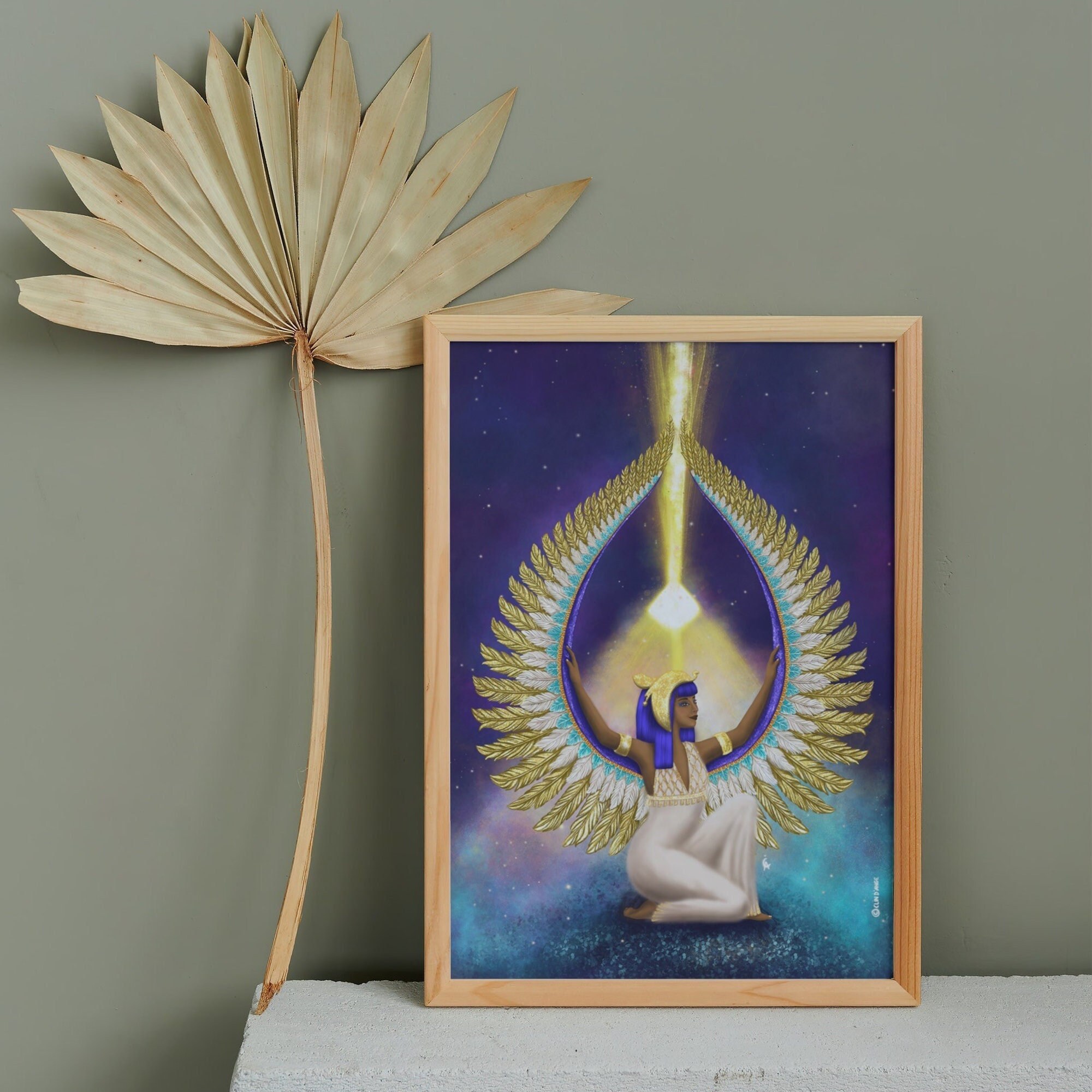 Poster Isis Goddess of Ancient Egypt, Drawing, Poster, Print, Postcard ...