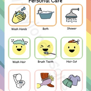 Non Verbal Communication Board | Personal Care and Needs| Communication ...