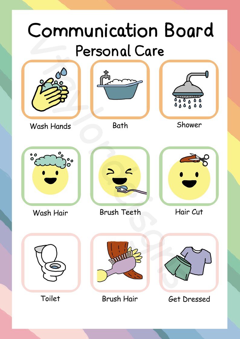 Visual Communication Board Bundle: Feelings, Hygiene, Medical ASD ...