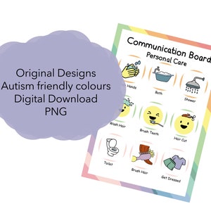 Non Verbal Communication Board | Personal Care and Needs| Communication ...