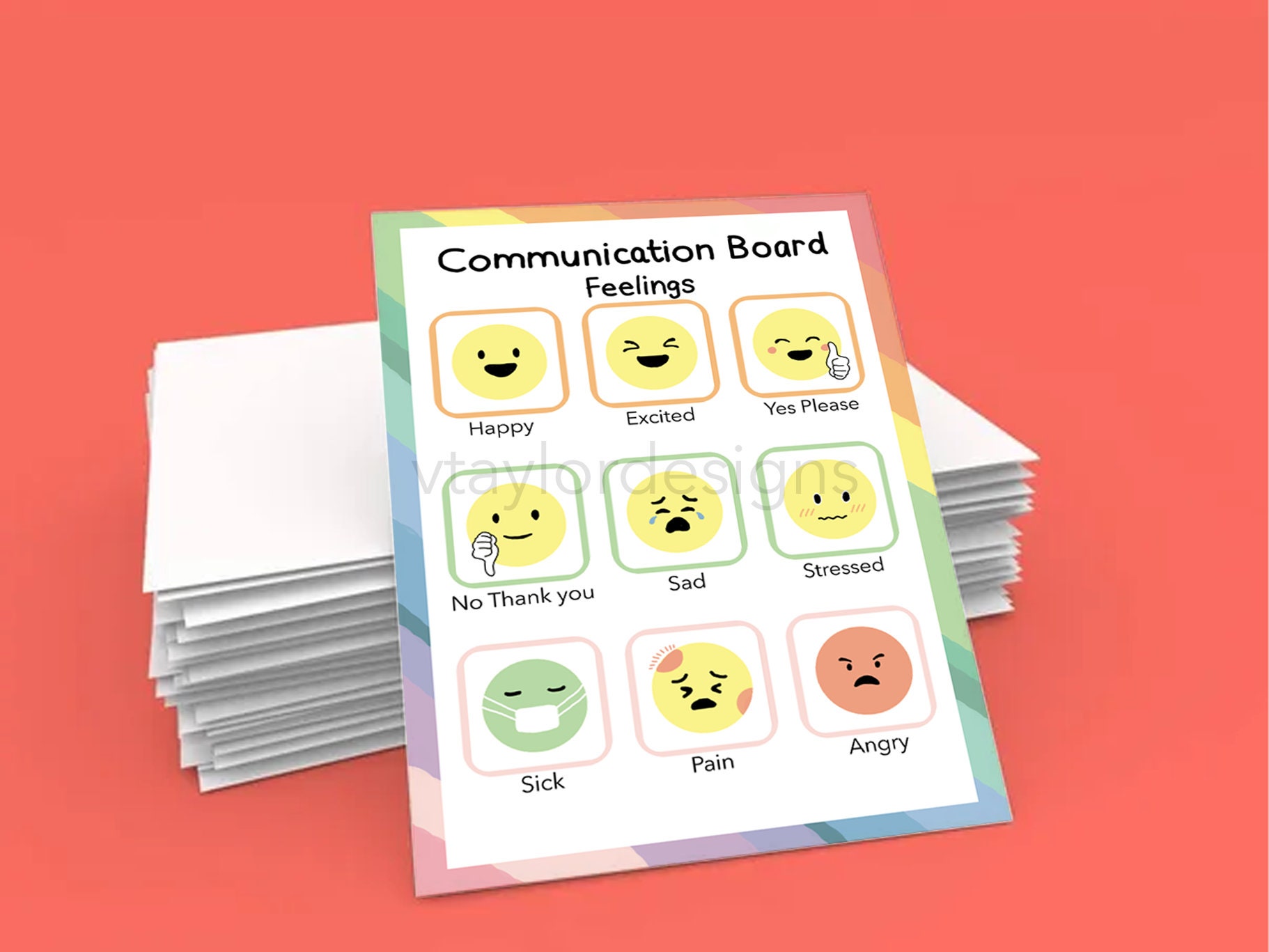 Non Verbal Communication Board Emotion and Needs Sheets Communication ...