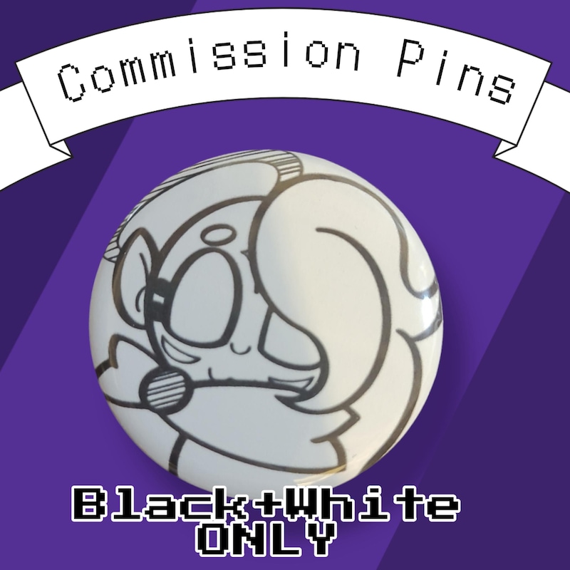 Button Pin Art Commission - Etsy