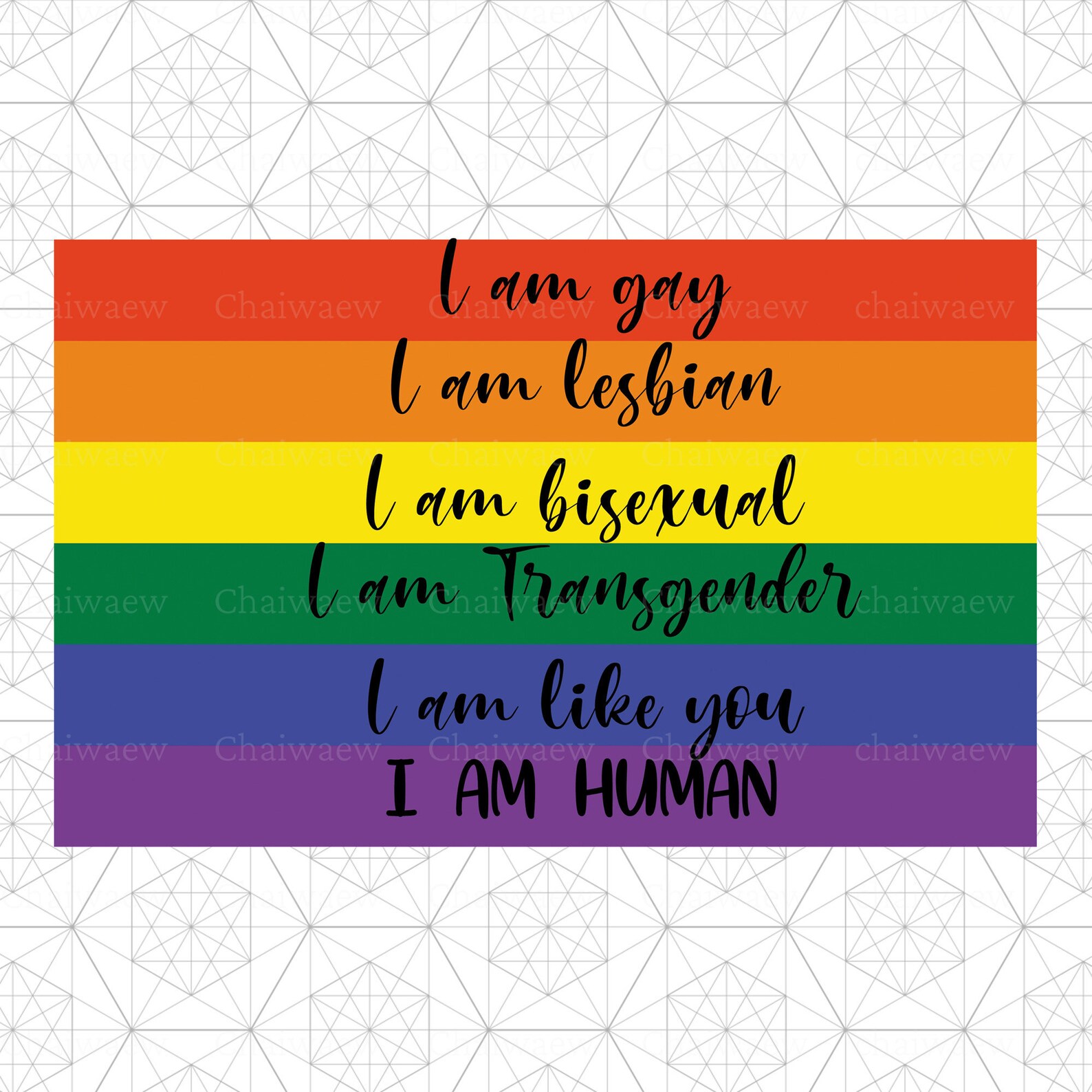 I am Human PNG Gay Pride PNG LGBT png Gay png Lesbians | Etsy