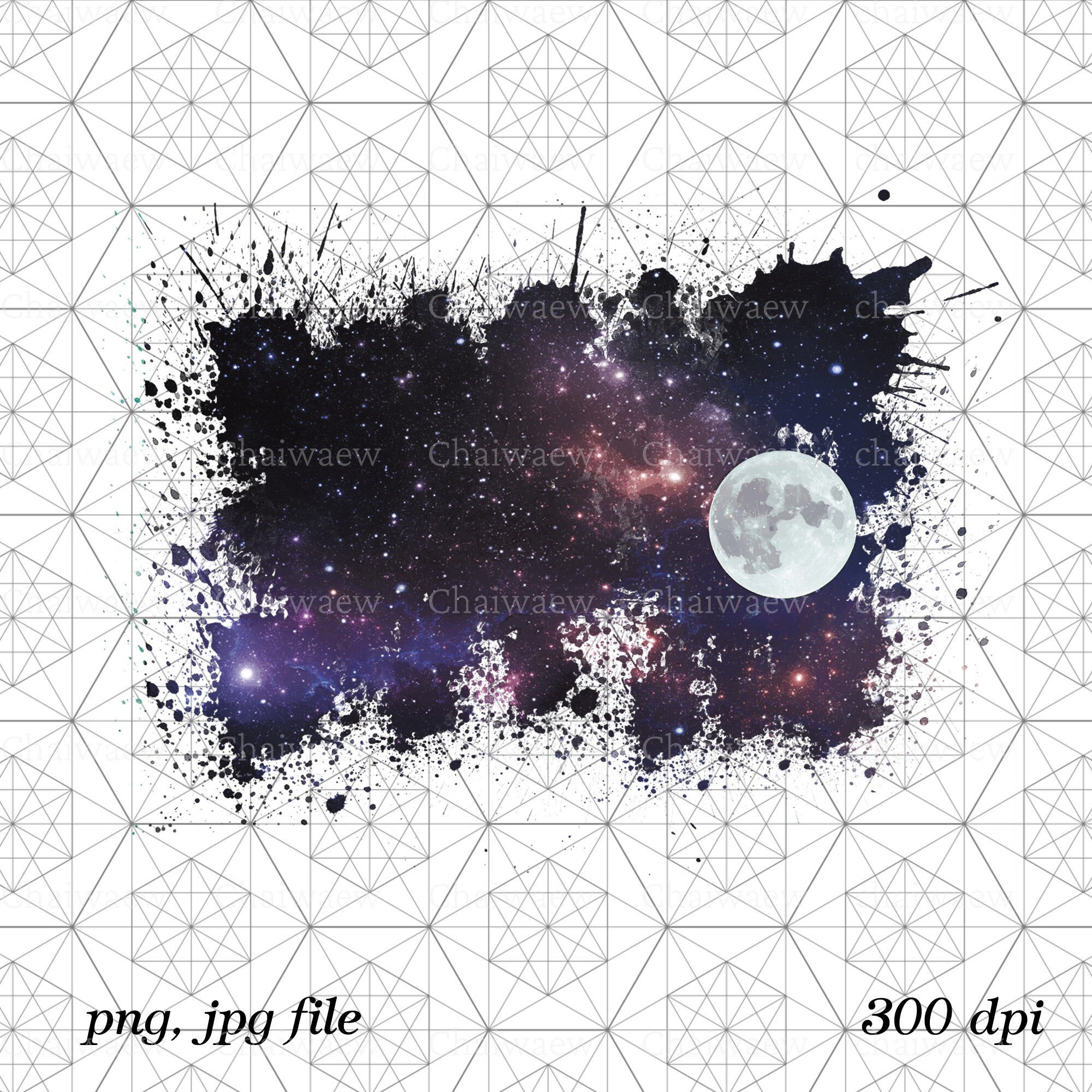 Space Galaxy Frame Backgrond