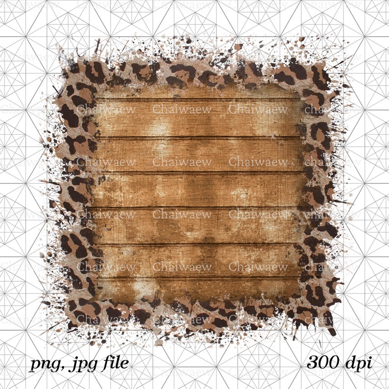 Distressed Leopard and Wood PNG, Distressed Wood Png, Leopard Wood ...
