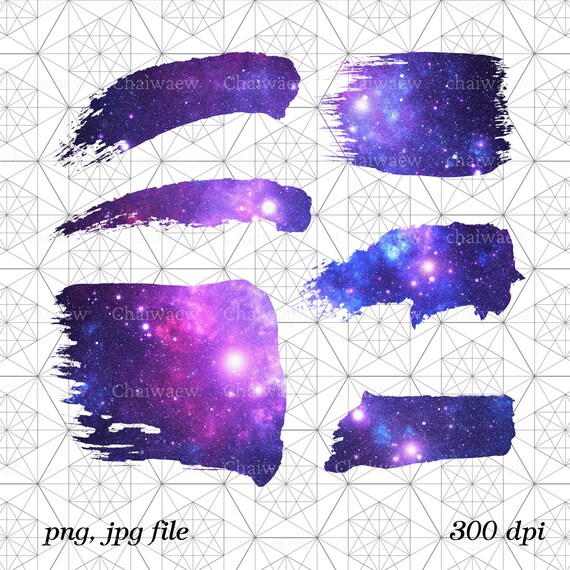 6 Bundle Galaxy Background PNG Galaxy Fram Galaxy Clipart - Etsy