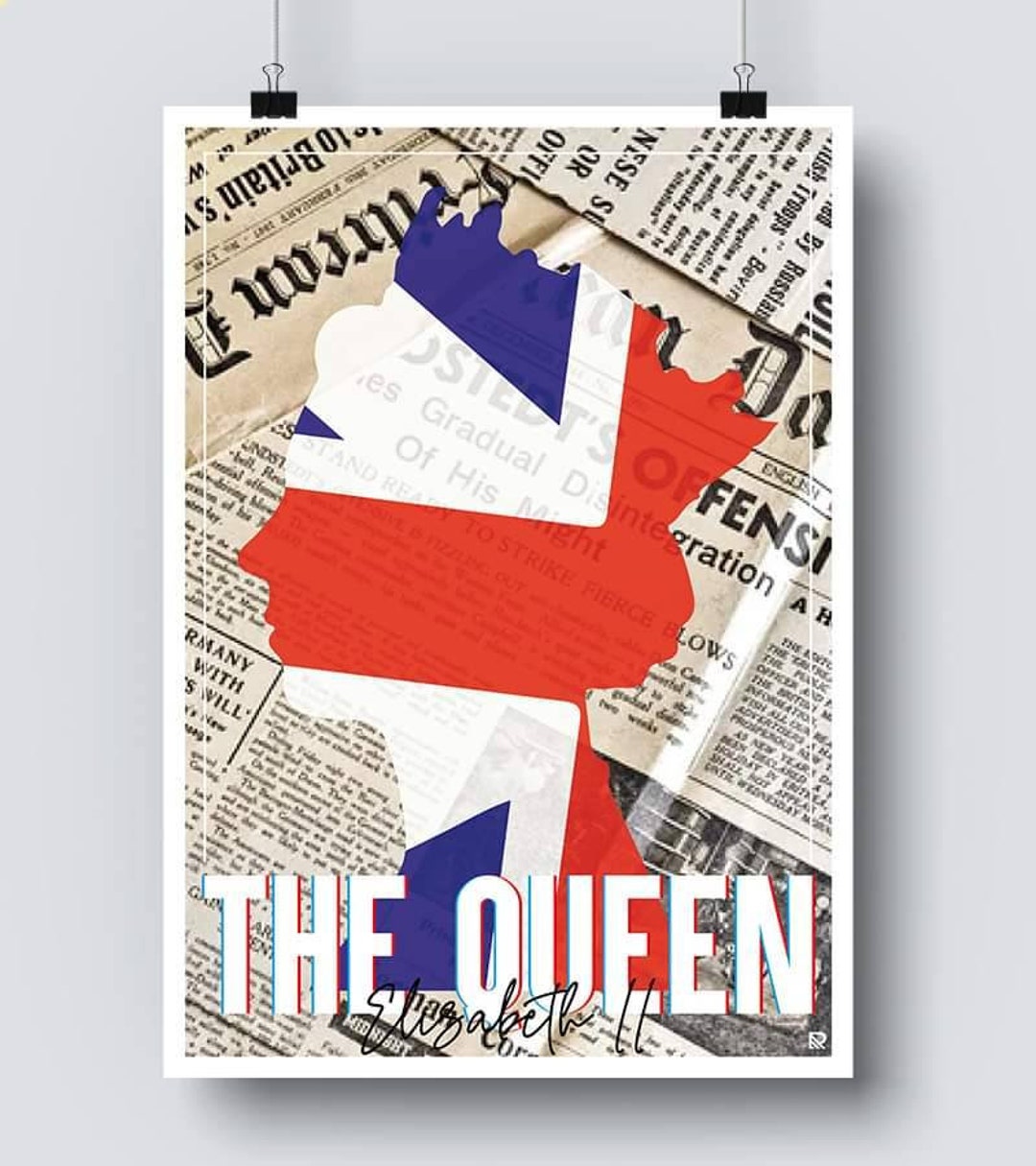 Queen Elisabeth II A3 Poster - Etsy