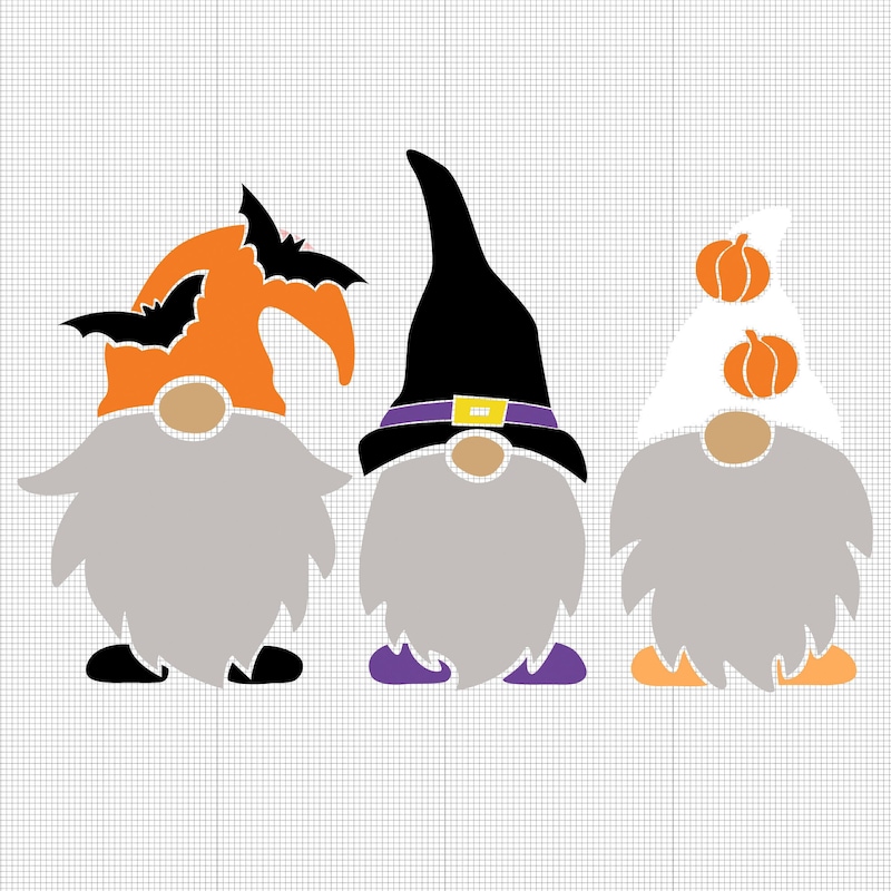 Halloween Gnome Svg - Etsy