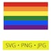 LGBTQ+ Flag SVG - Pride PNG - Etsy