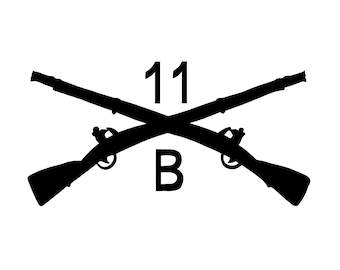 Army Infantry Cross Rifles Clipart