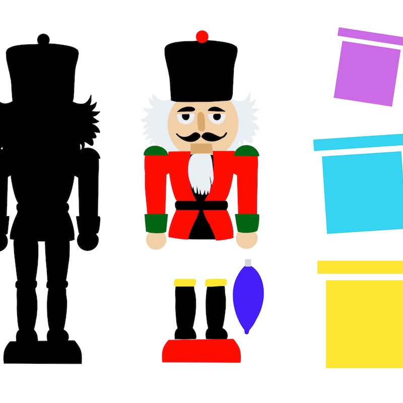 Nutcracker Black and White Clip Art - Etsy