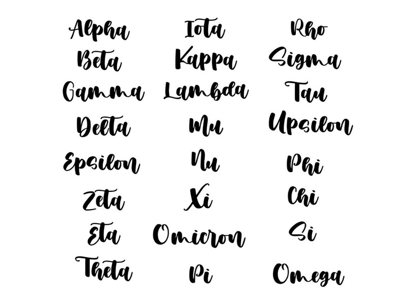 Greek Alphabet SVG - Etsy Australia