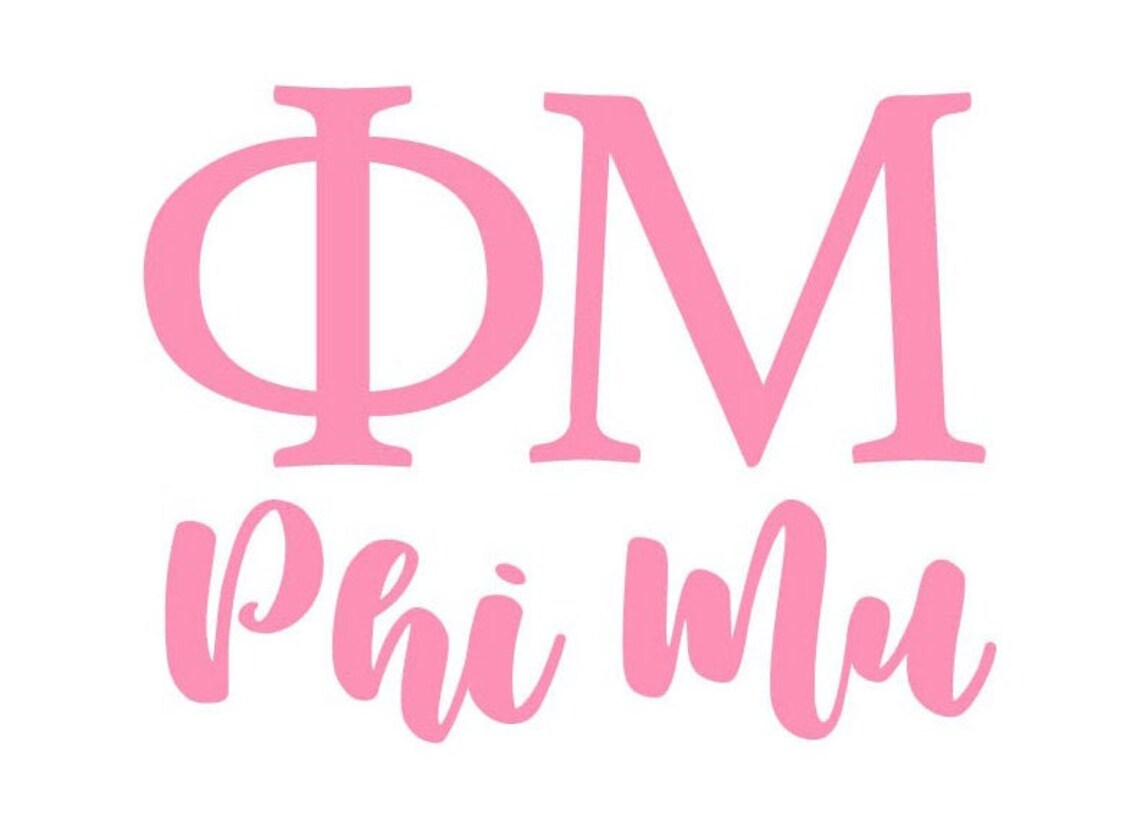 ΦΜ Phi Mu SVG | Etsy