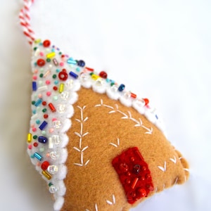 Handmade Beaded Felt Christmas Ornaments - Assorted Set of 5 - Etsy