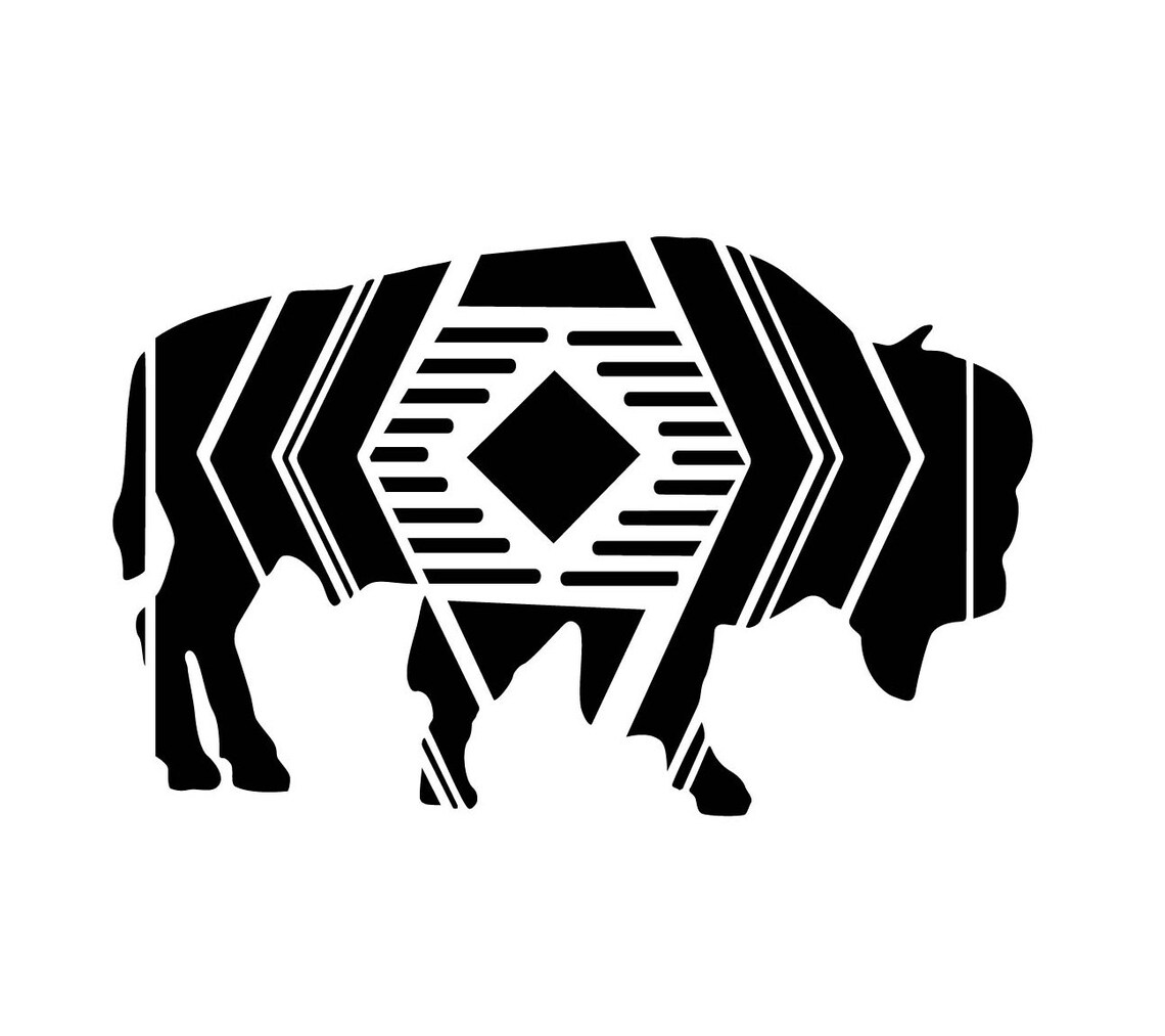 Aztec Buffalo SVG - Etsy