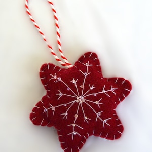 Handmade Beaded Felt Christmas Ornaments - Assorted Set of 5 - Etsy