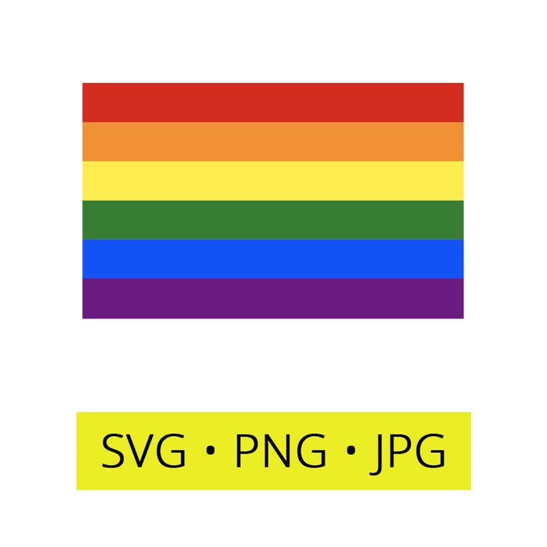 LGBTQ+ Flag SVG - Pride PNG - Etsy