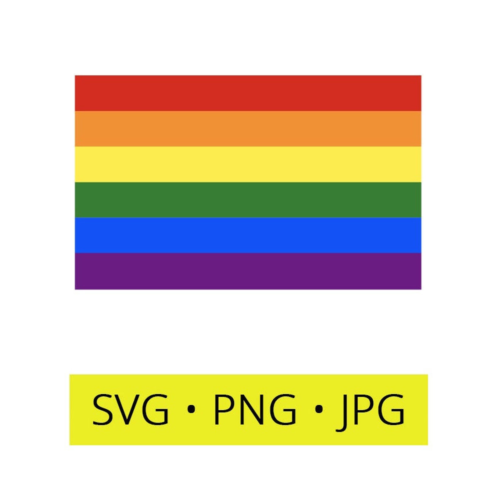 LGBTQ+ Flag SVG - Pride PNG - Etsy