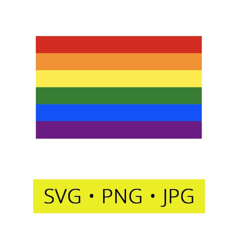 LGBTQ+ Flag SVG - Pride PNG - Etsy