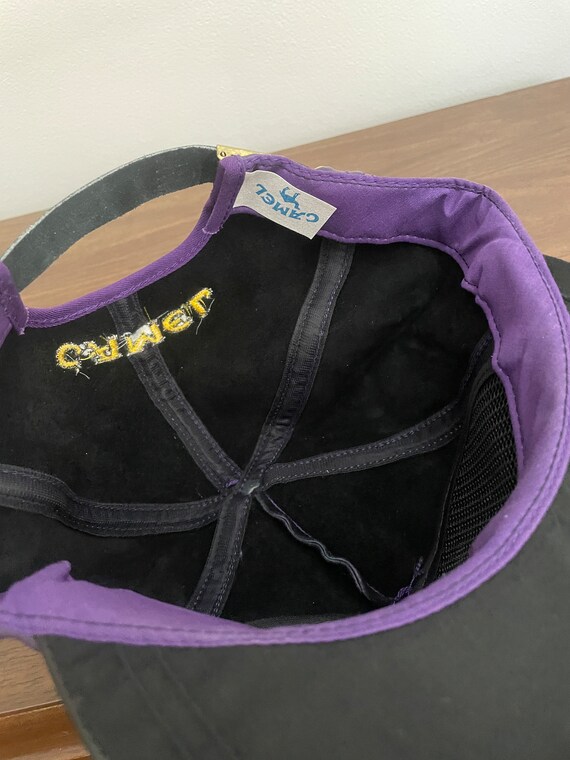 Leather Camel Cigarettes Racing Hat Purple Snapback H… - Gem