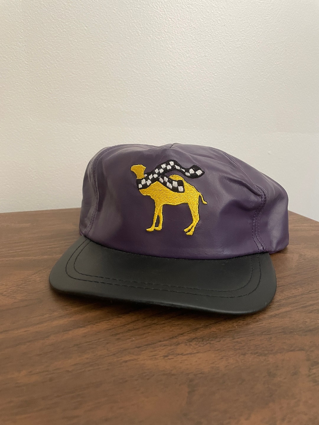 Leather Camel Cigarettes Racing Hat Purple Snapback Hat - Etsy