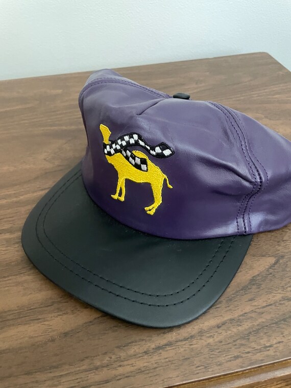 Leather Camel Cigarettes Racing Hat Purple Snapback H… - Gem