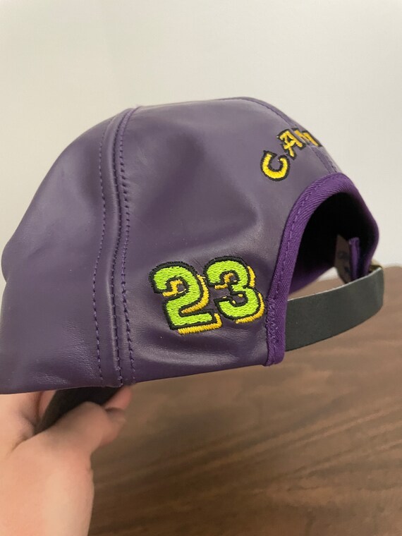 Leather Camel Cigarettes Racing Hat Purple Snapback H… - Gem