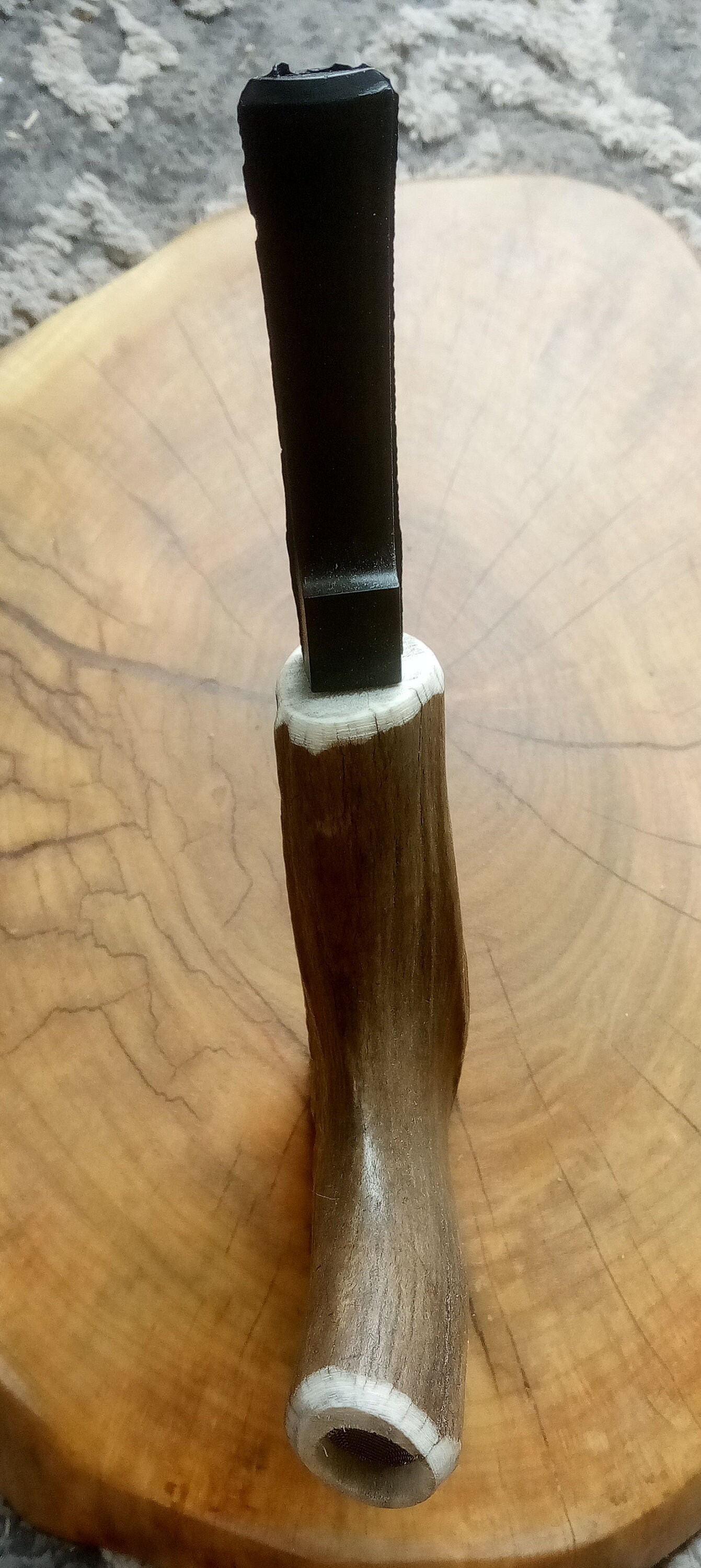 Big Elk Antler Pipe - Etsy