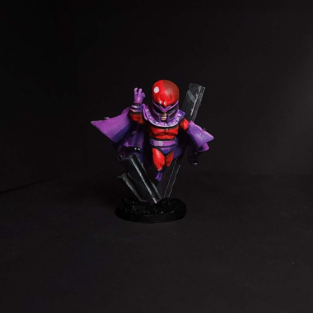 Marvel United: X-men Magneto Hand Painted Boardgame Miniature - Etsy