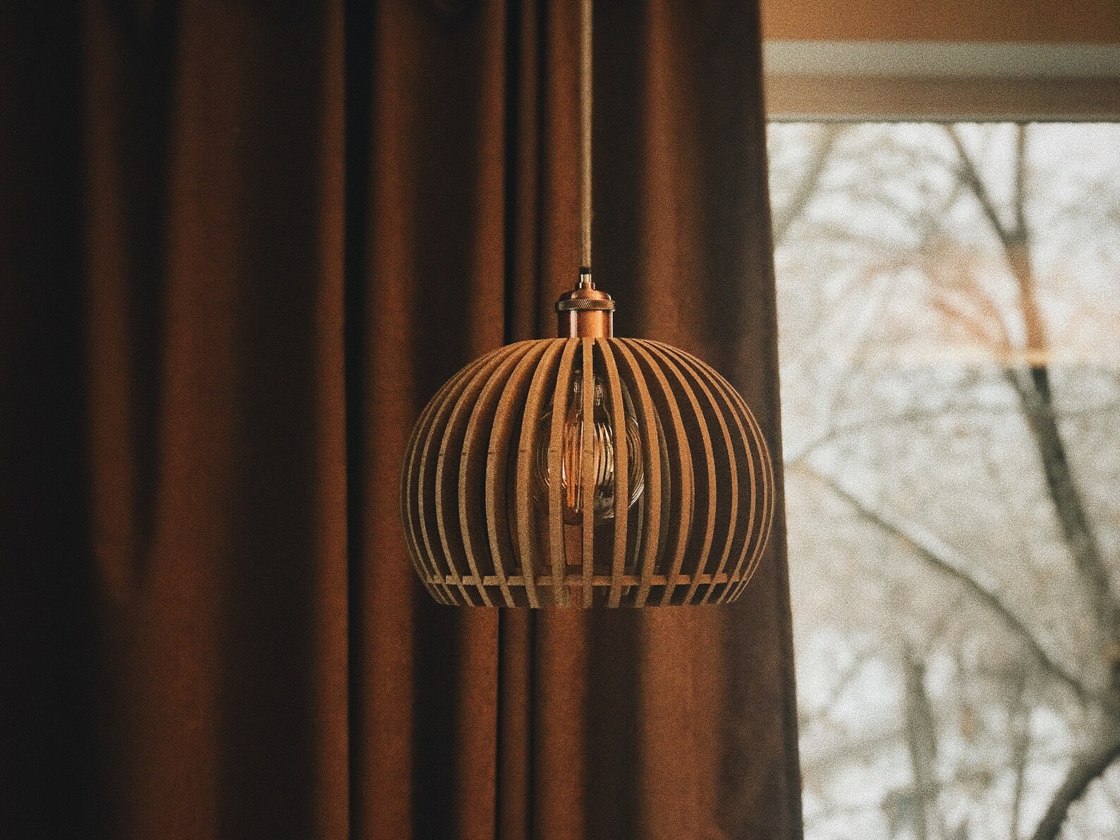 Parametric Plywood Lamp Digital File for Cutting Laser or CNC. Pendant ...