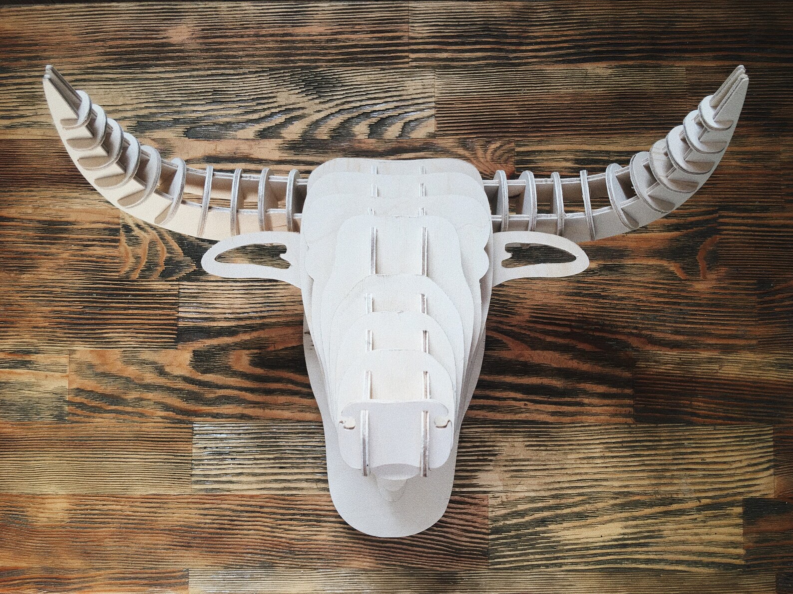 Puzzle Trophy Bull Head. Digital File Vector for Laser and CNC - Etsy