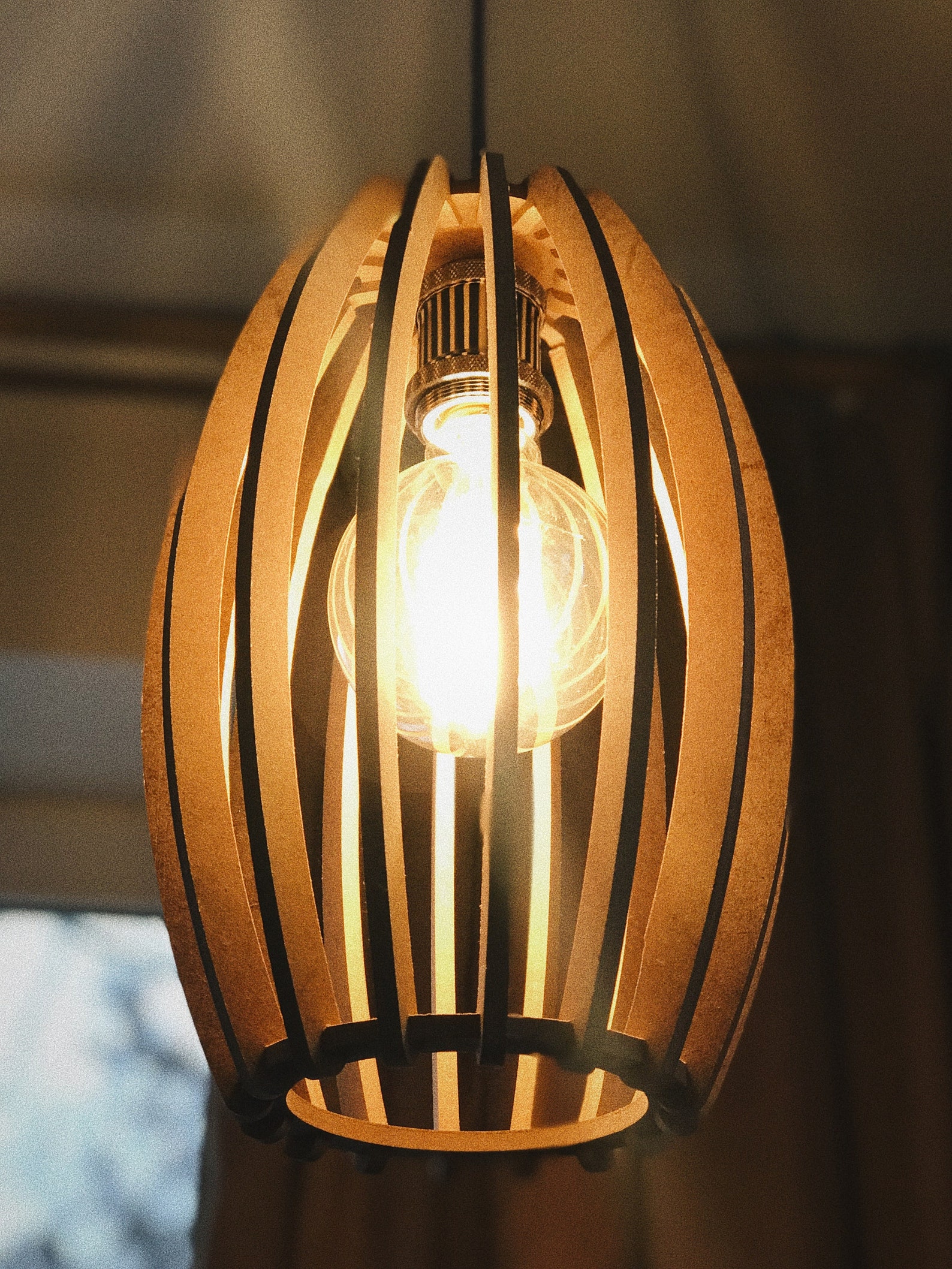 Parametric Plywood Lamp Digital File for Cutting Laser or CNC. Pendant ...