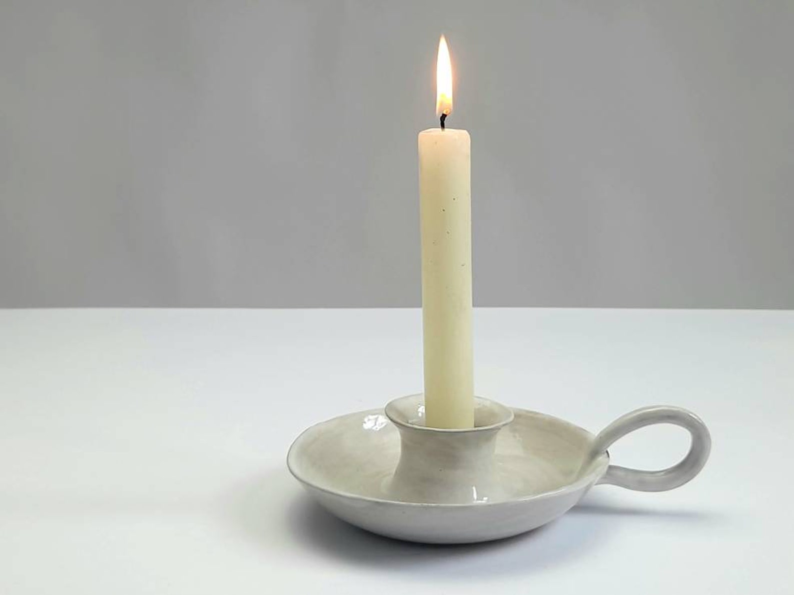 Handmade ceramic candle holder | Etsy