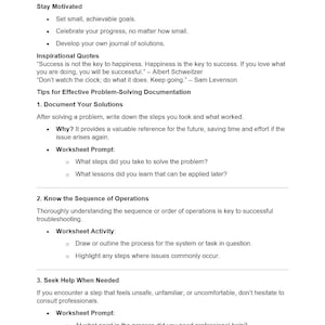The Ultimate Problem-solving Workbook | Step-by-step Guide to Tackle Challenges | Printable PDF ...