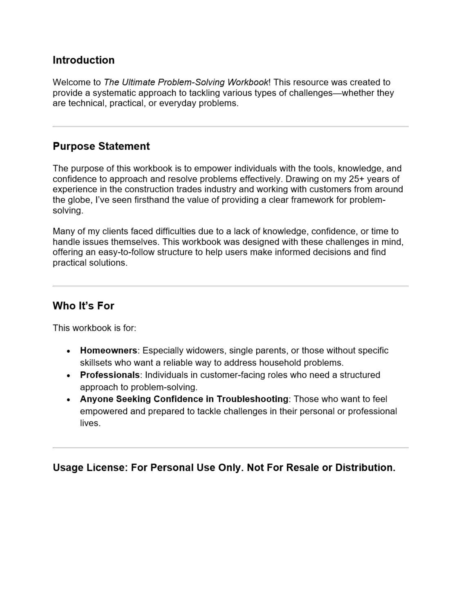 The Ultimate Problem-solving Workbook | Step-by-step Guide to Tackle ...