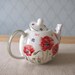 1l Poppy Field Designer Teapot Fine China Teapot Family Teapot - Etsy