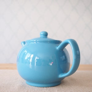 Bright Blue Stoneware Teapot: Large 6-cup Ceramic Teapot - Etsy