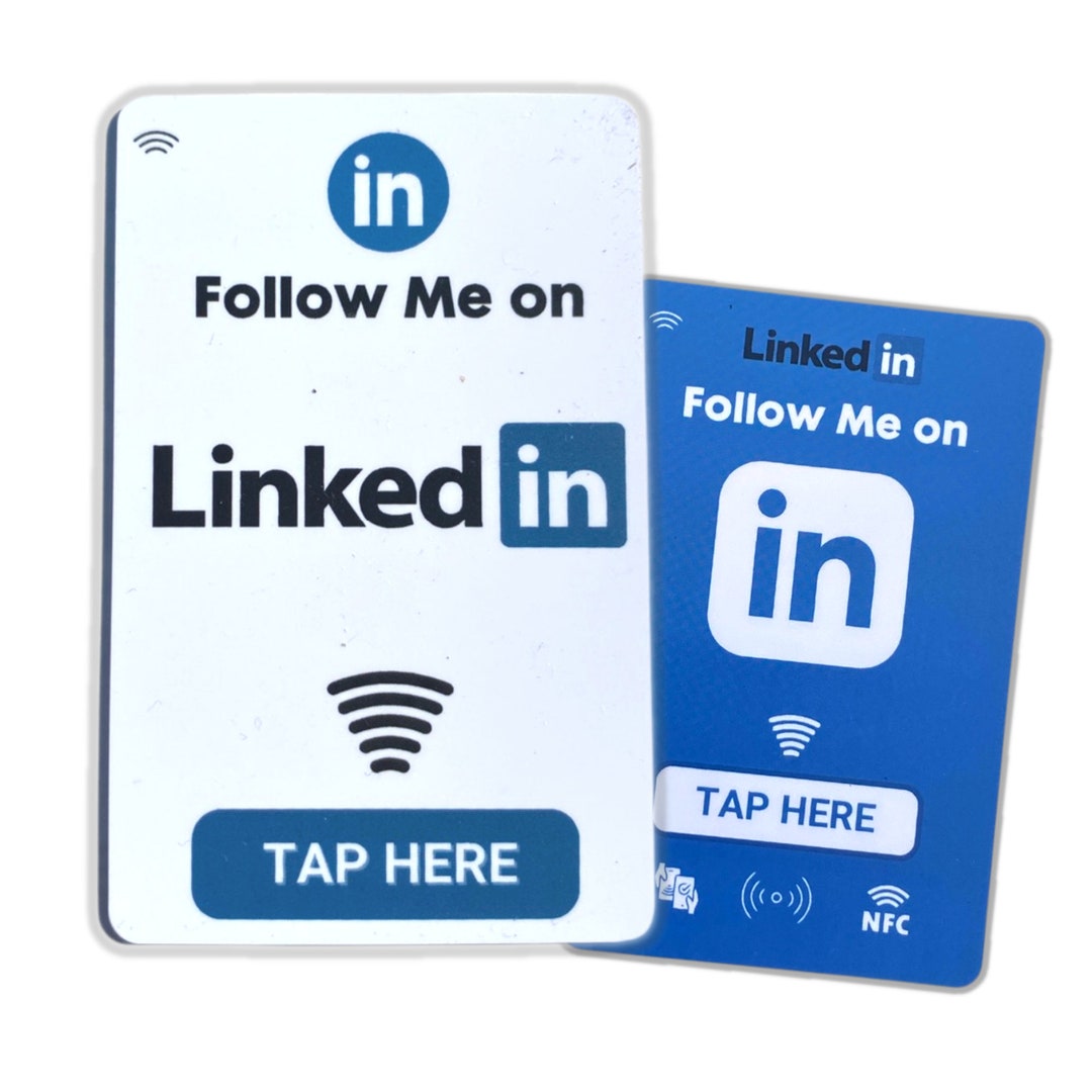 Linked-in Follower Tap Card Social Media Follower Generator Get ...