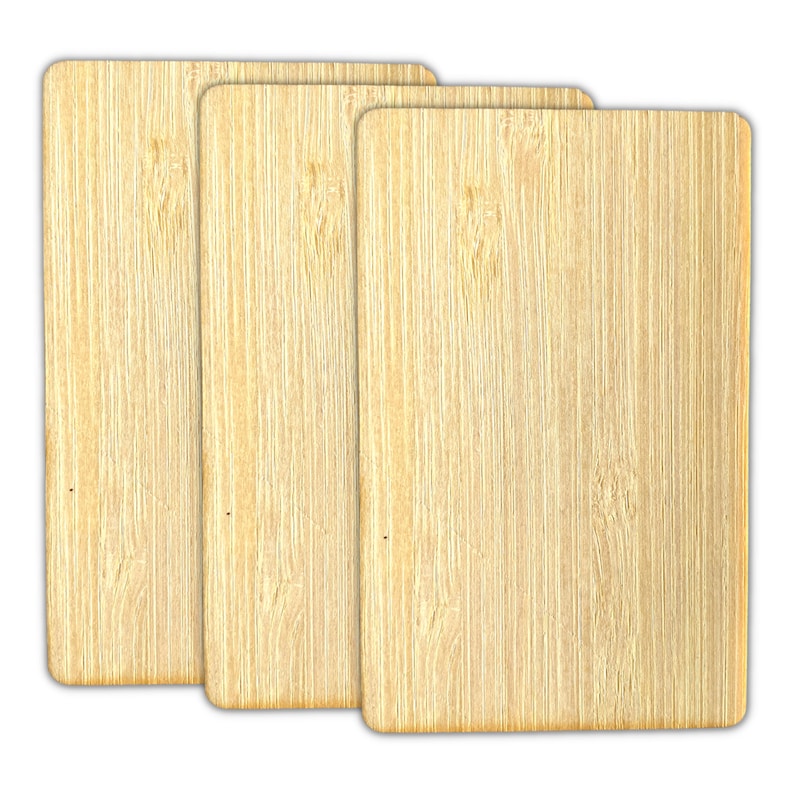 Blank Bamboo NFC Ntag215 Cards - for Laser Engraver and Custom Digital ...