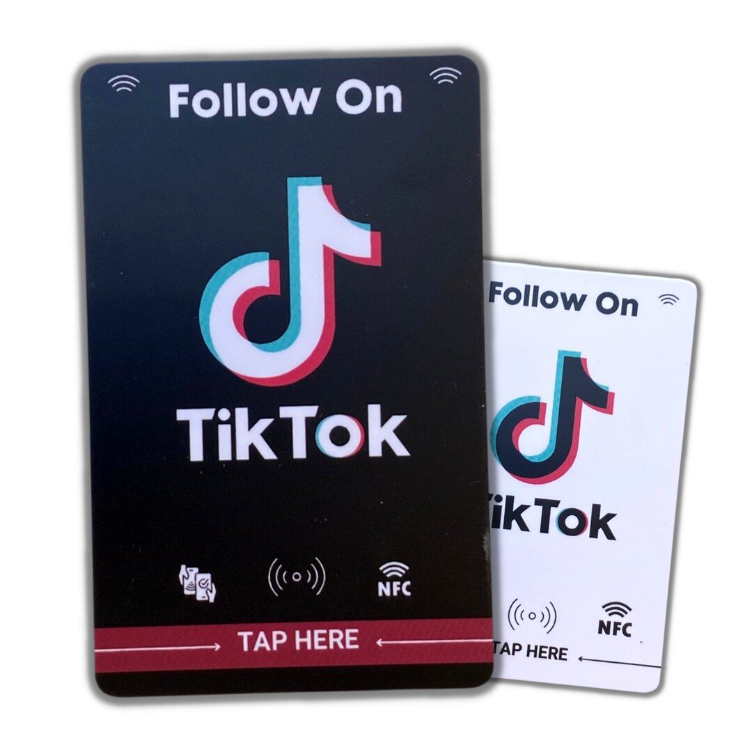 Tiktok Tap Card Social Media Follower Generator Get - Etsy